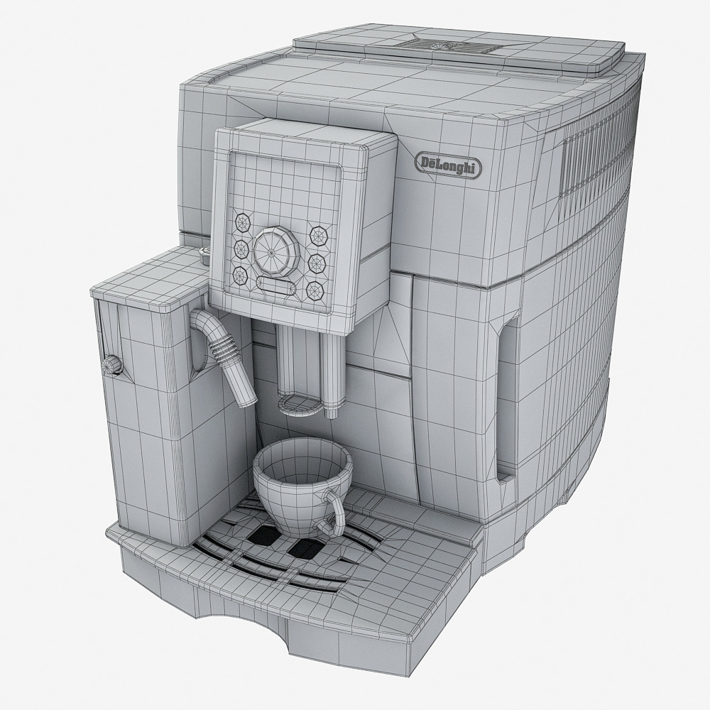3d espresso machine model