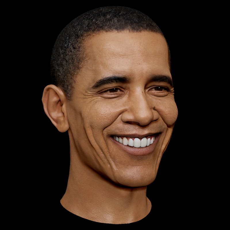 maya smiling barack obama portrait