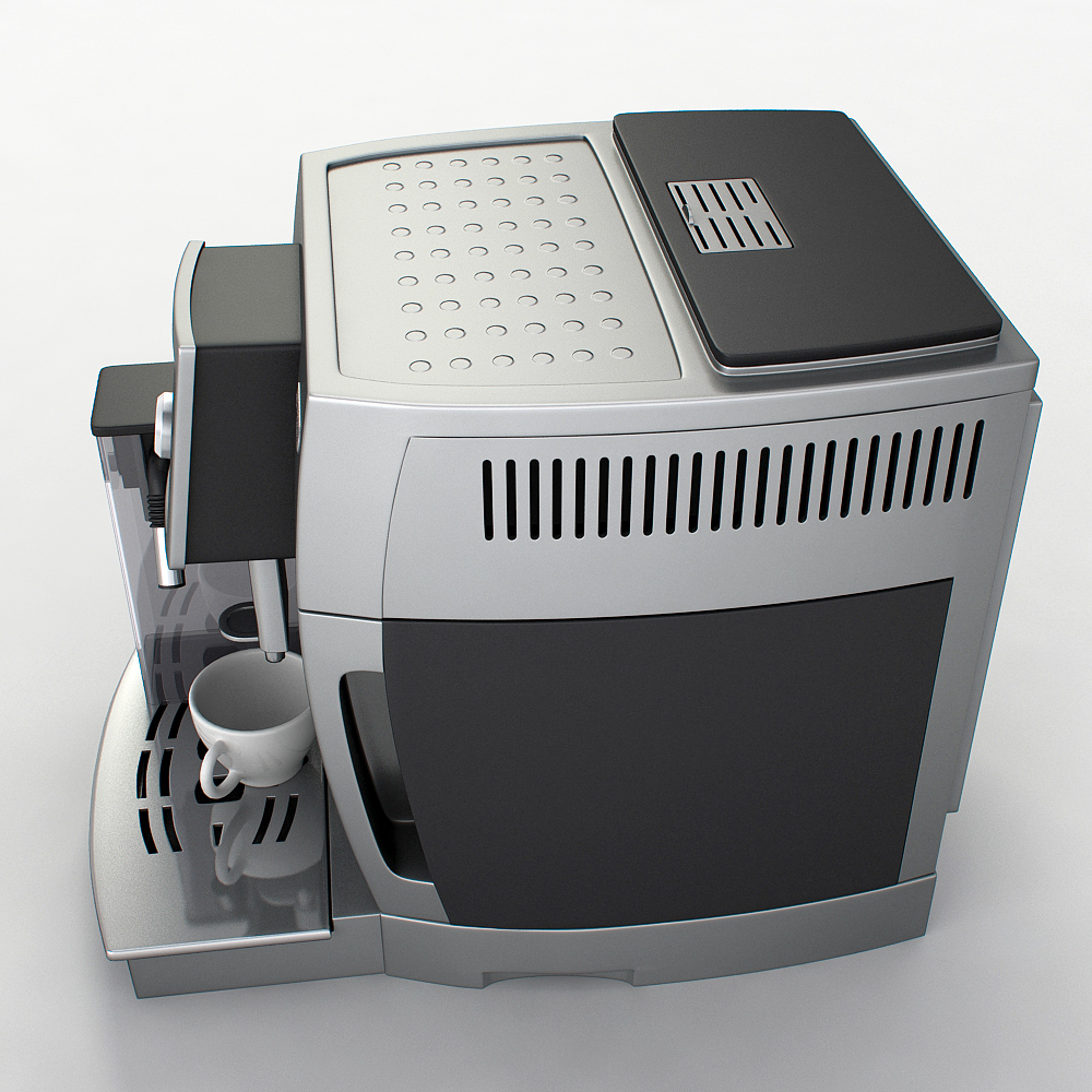 3d espresso machine model
