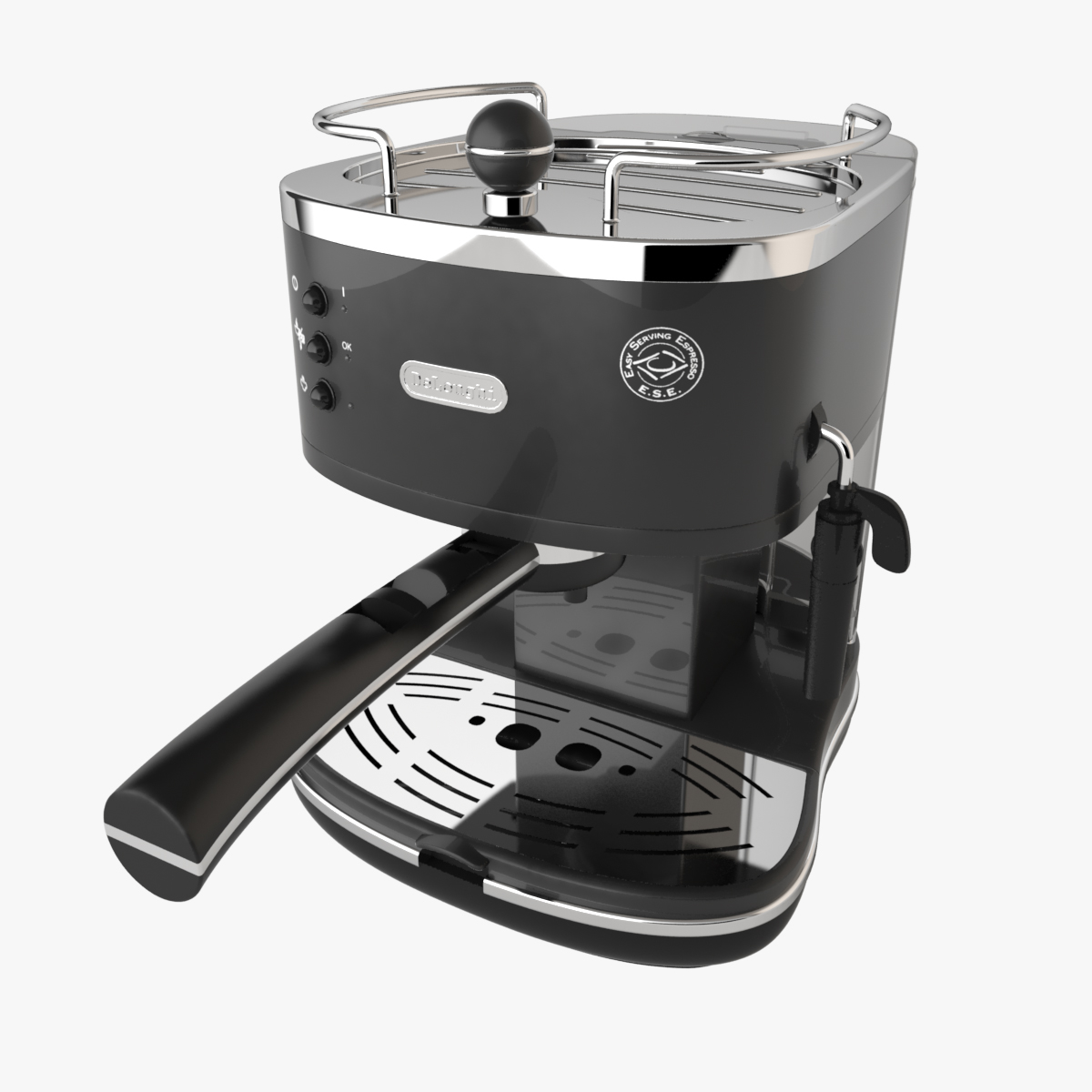 3d model espresso machine 6 packs