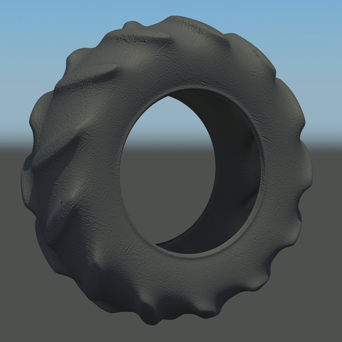 3d model tractor tire rubber