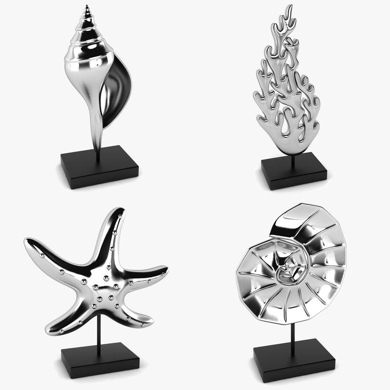 3d seaside statue model
