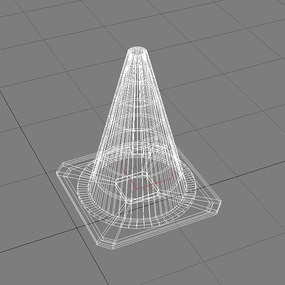 cone traffic 2010 3d model