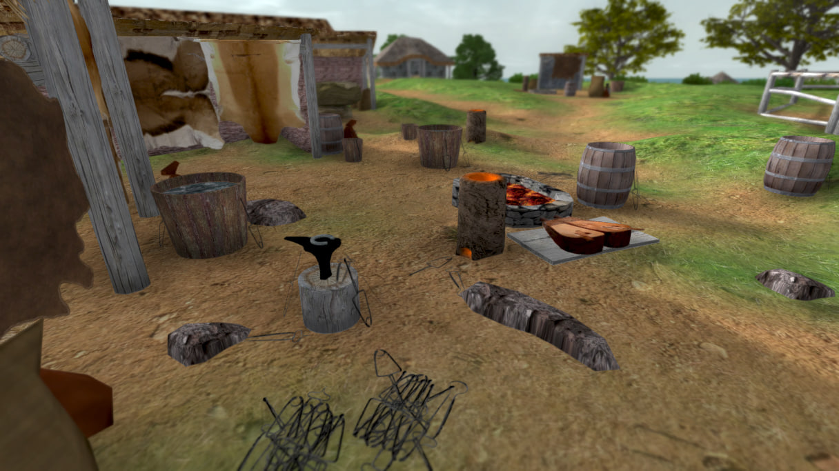early medieval blacksmith 3d model