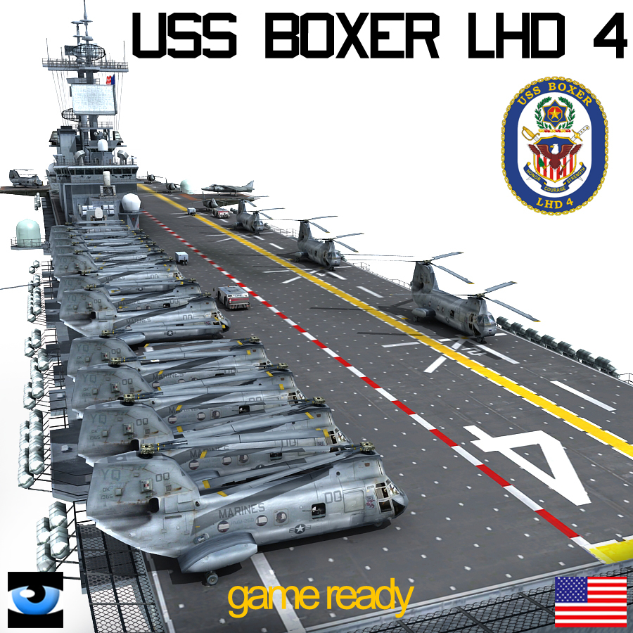 uss boxer 3d model