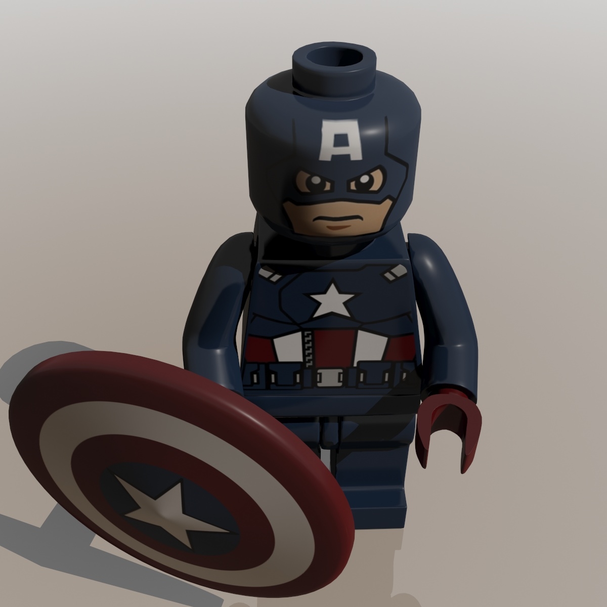 3ds max captain america lego