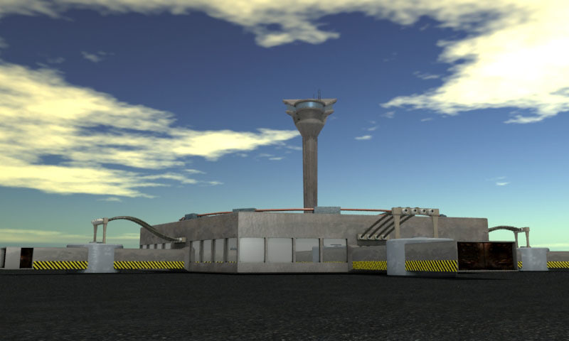 terminal 3d model