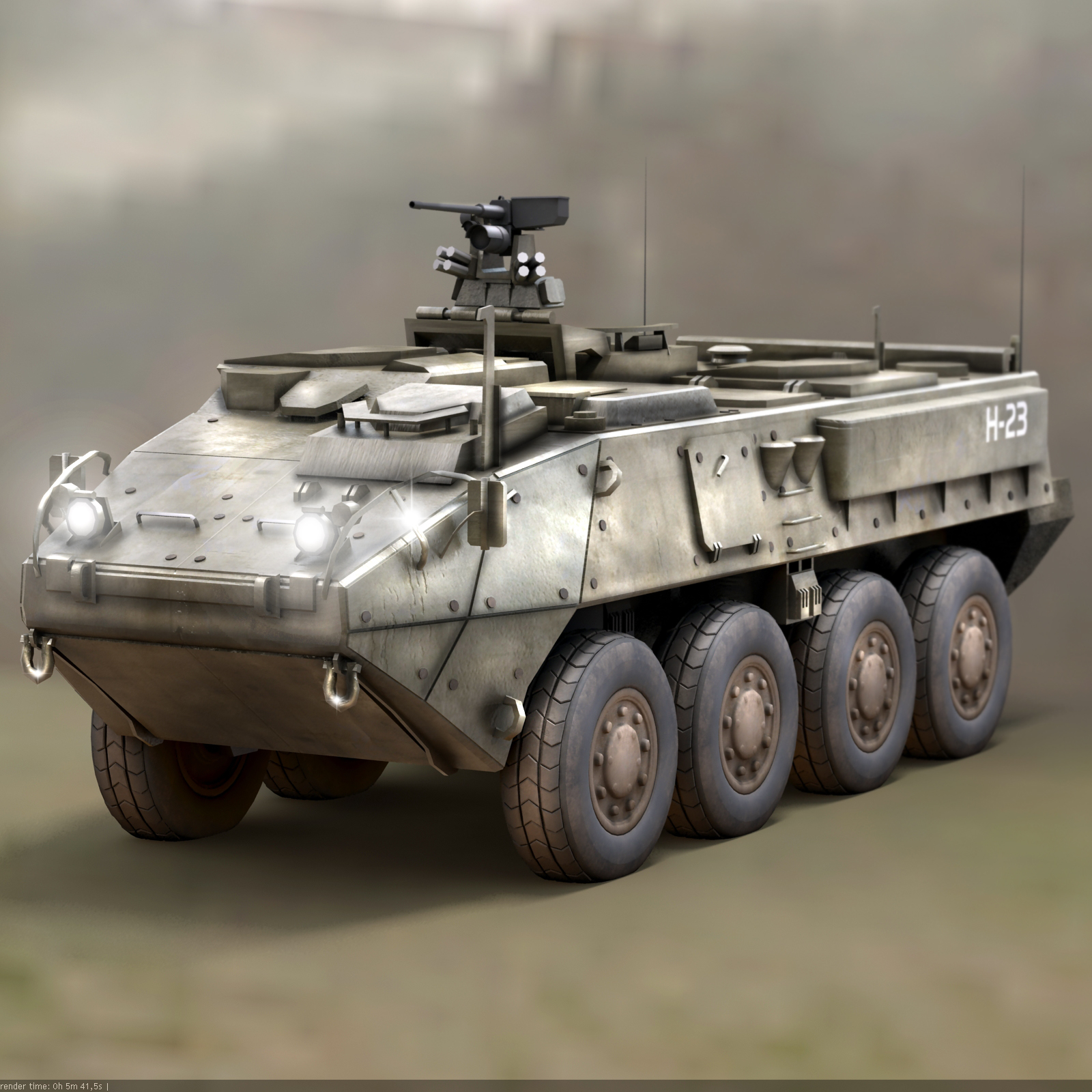 stryker icv military vehicle 3d max