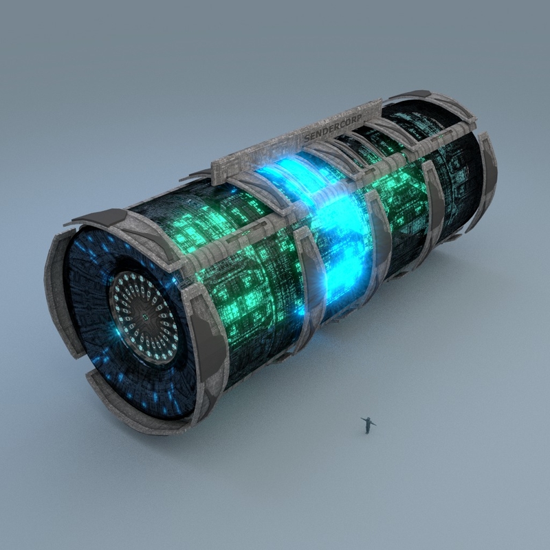 3d stardrive spaceship engine model