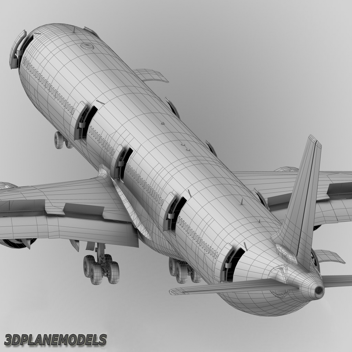 airbus a340-600 3d obj