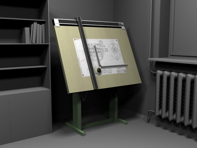 3d model drawing board