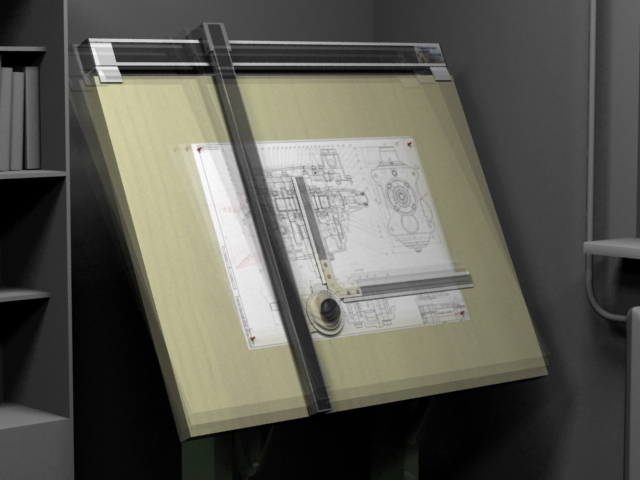 3d model drawing board