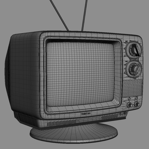 3ds max retro portable tvs