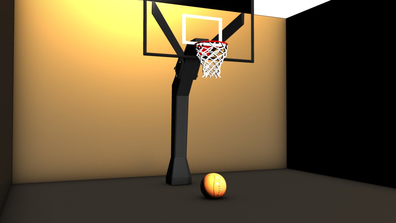 maya basketball stand ball