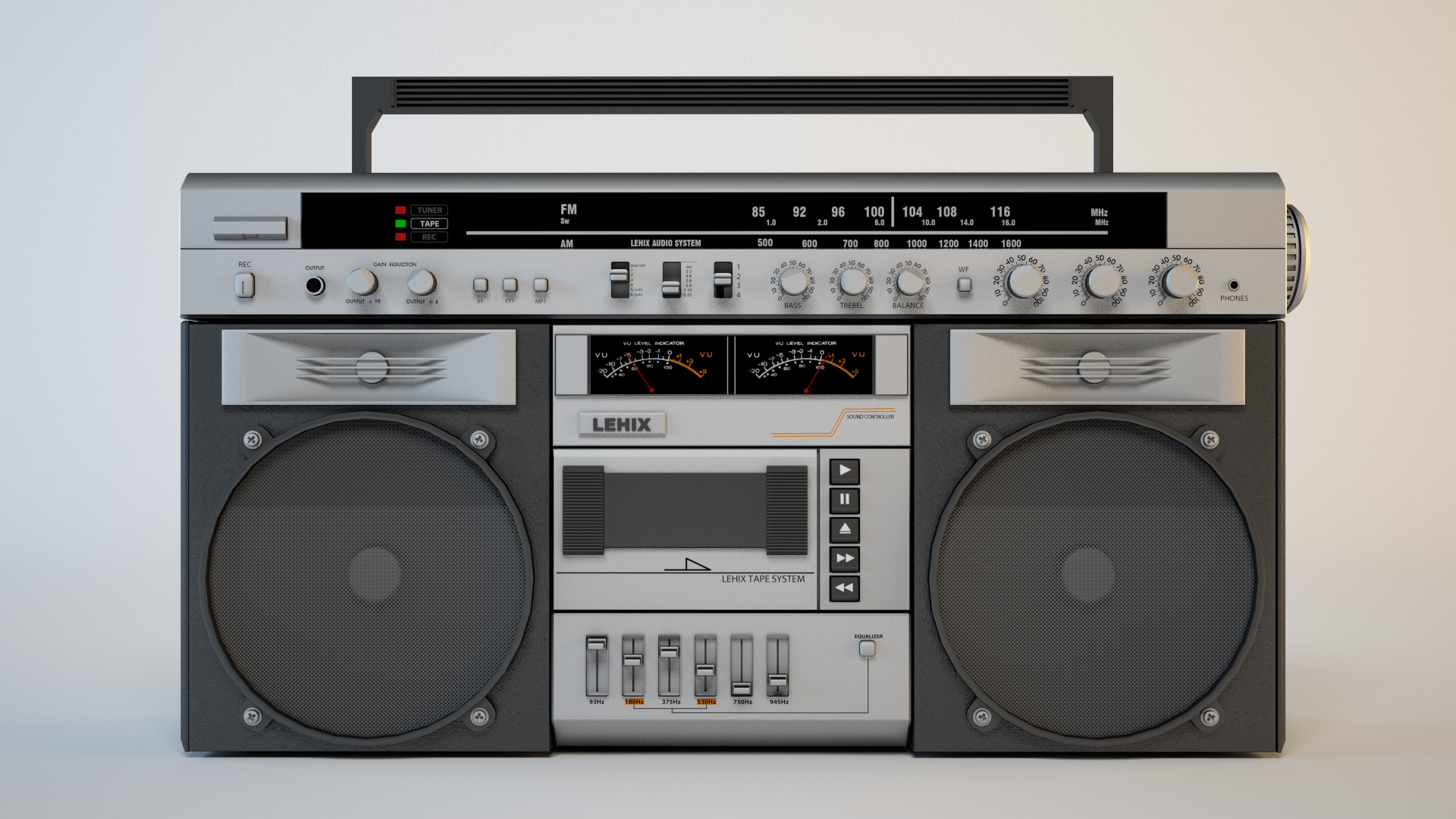 boombox boom box 3d model