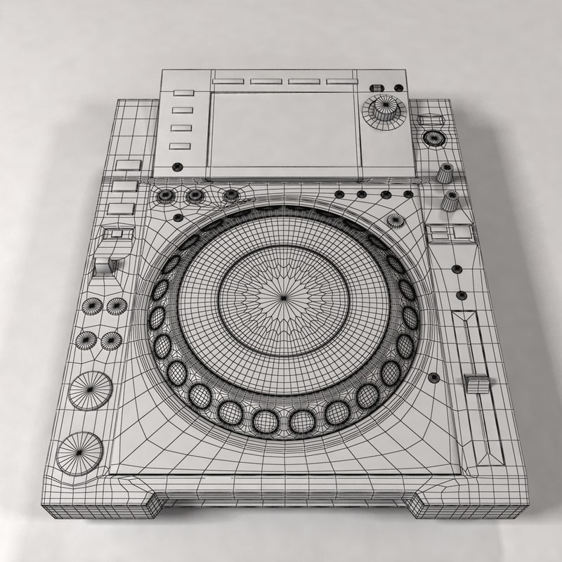pioneer cdj 2000 turntable 3d model