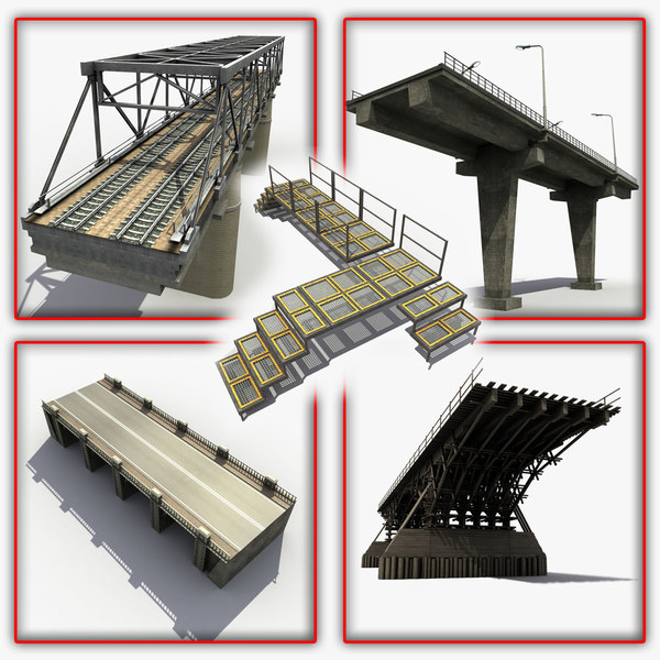 3d model of bridges modeled