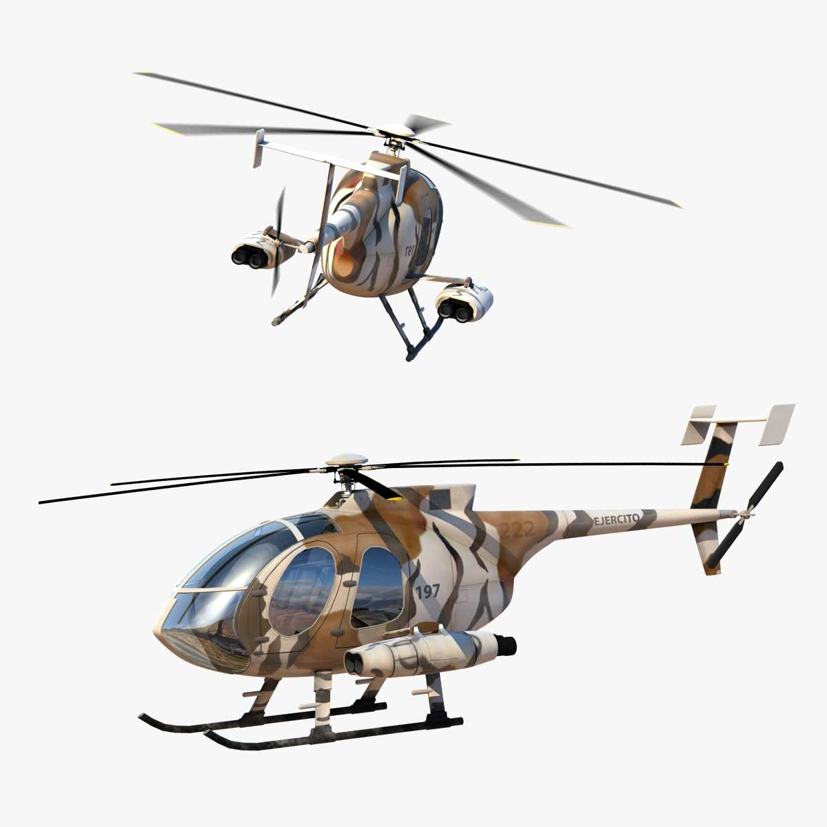 3ds max md 530 helicopter