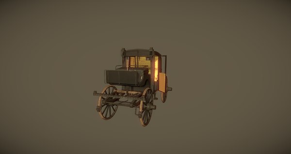 victorian brougham carriage 3d 3ds