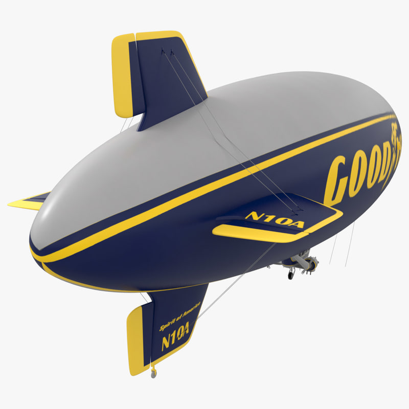 3d good year blimp