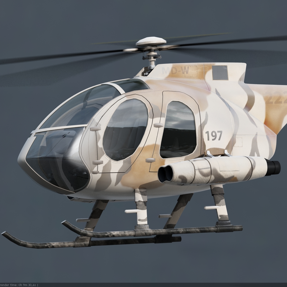 3ds max md 530 helicopter