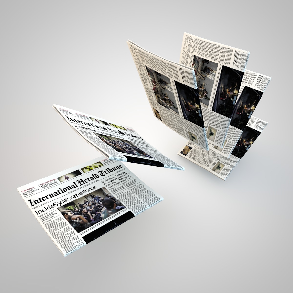 newspaper journal 3d model