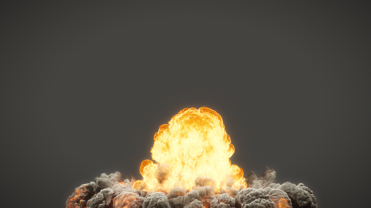 free fumefx particle explosion 3d model