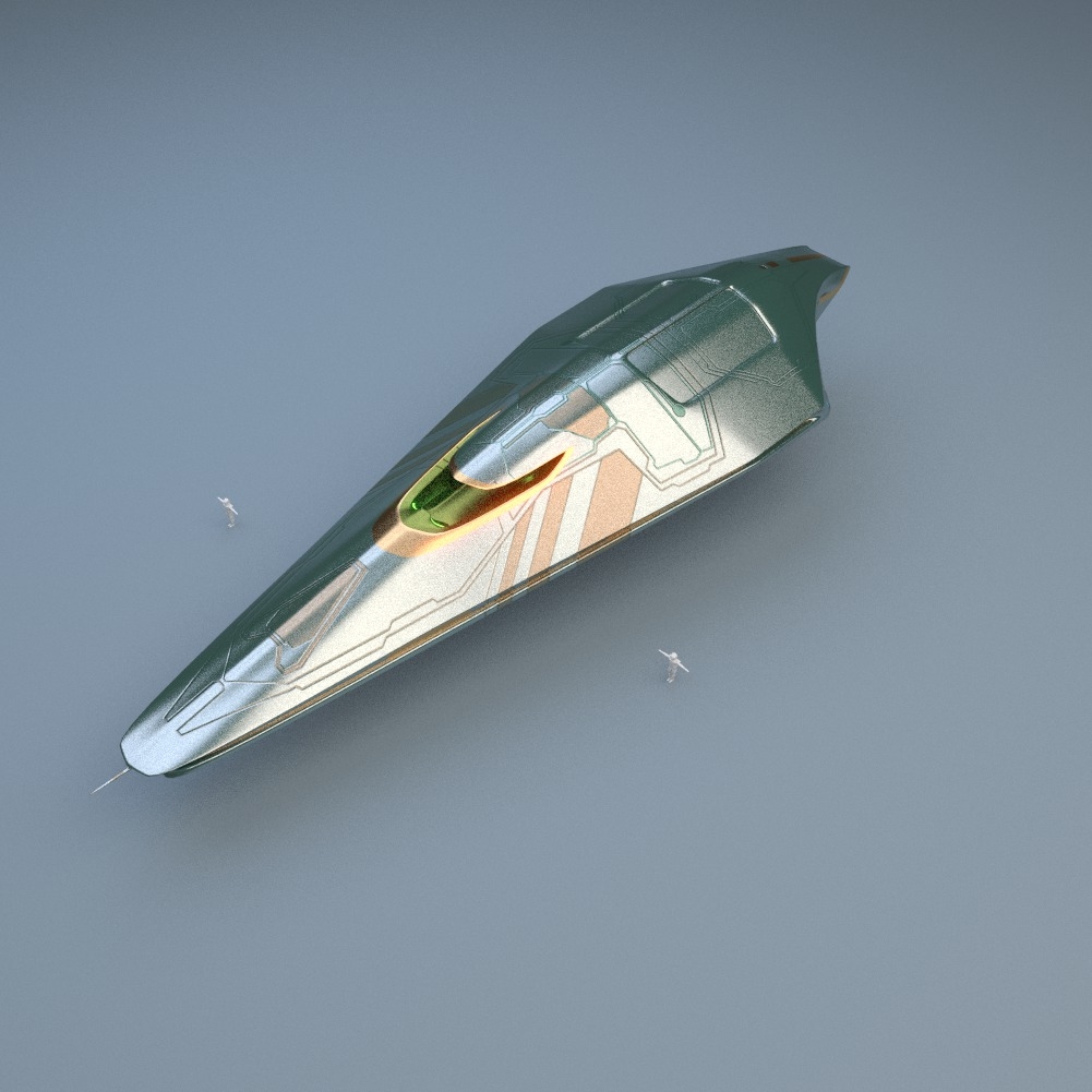 3d model spaceship planets vessel