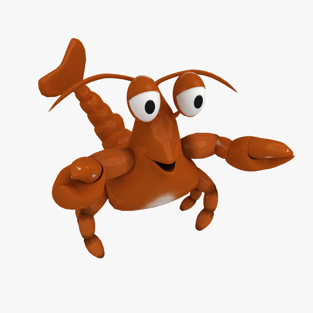 3d model lobster animation