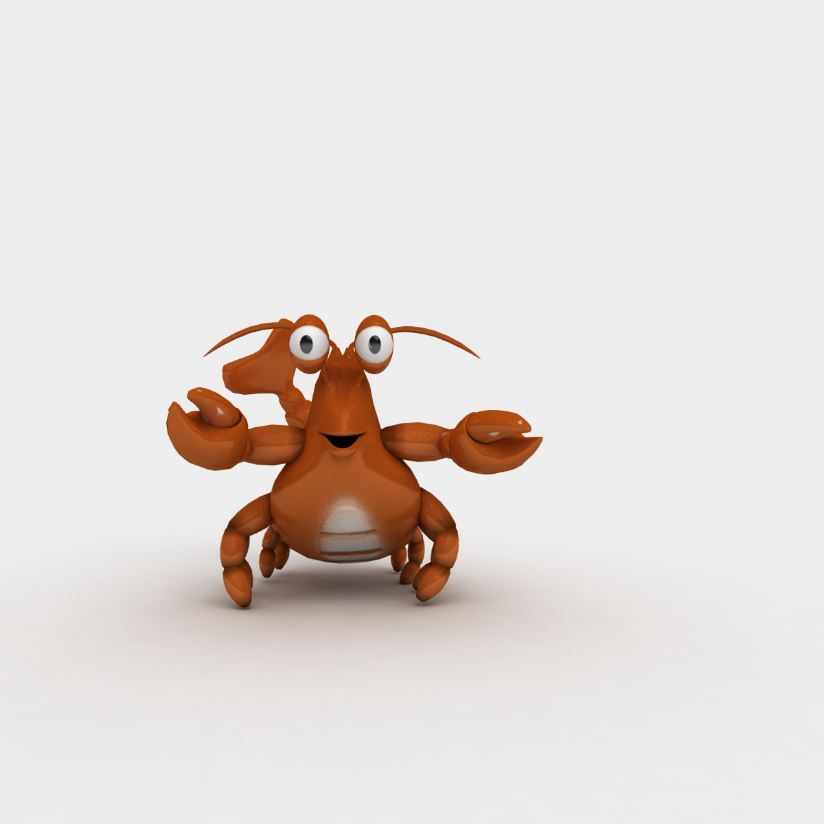 3d model lobster animation