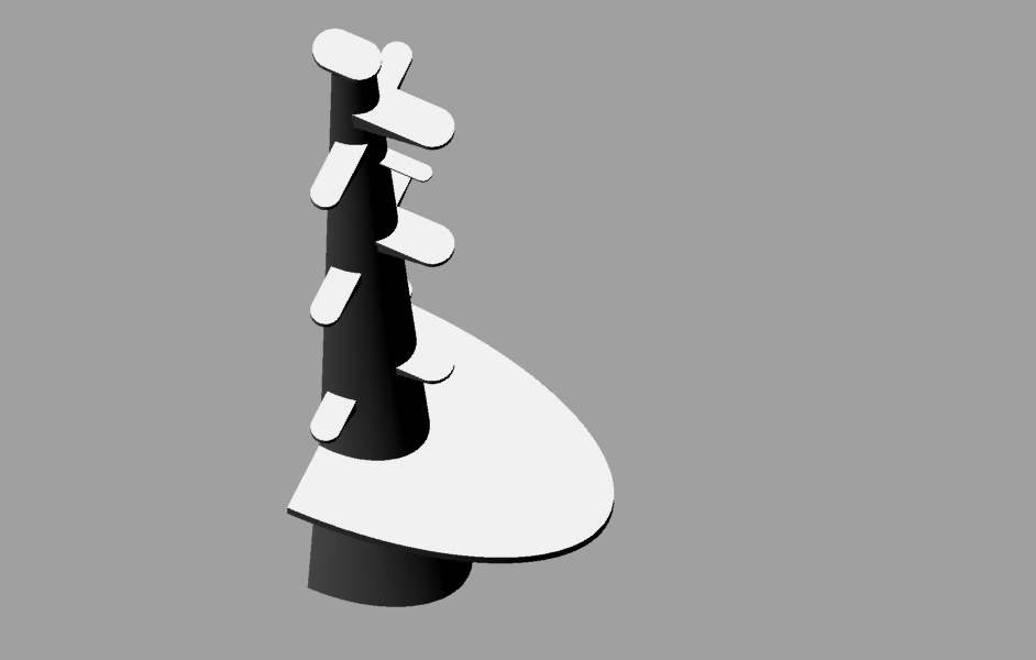 3d model ship aft mast