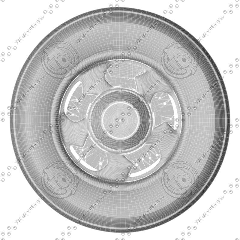 wheel rear rim motor bike 3d model