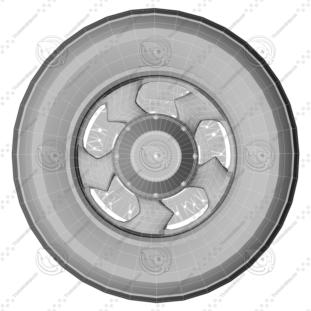 wheel rear rim motor bike 3d model