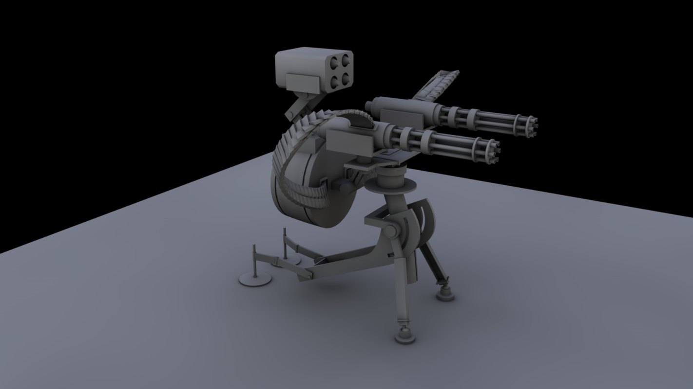 tf2 sentry gun 3d c4d