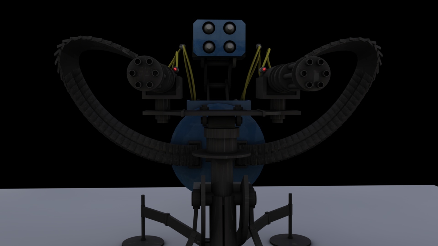 tf2 sentry gun 3d c4d