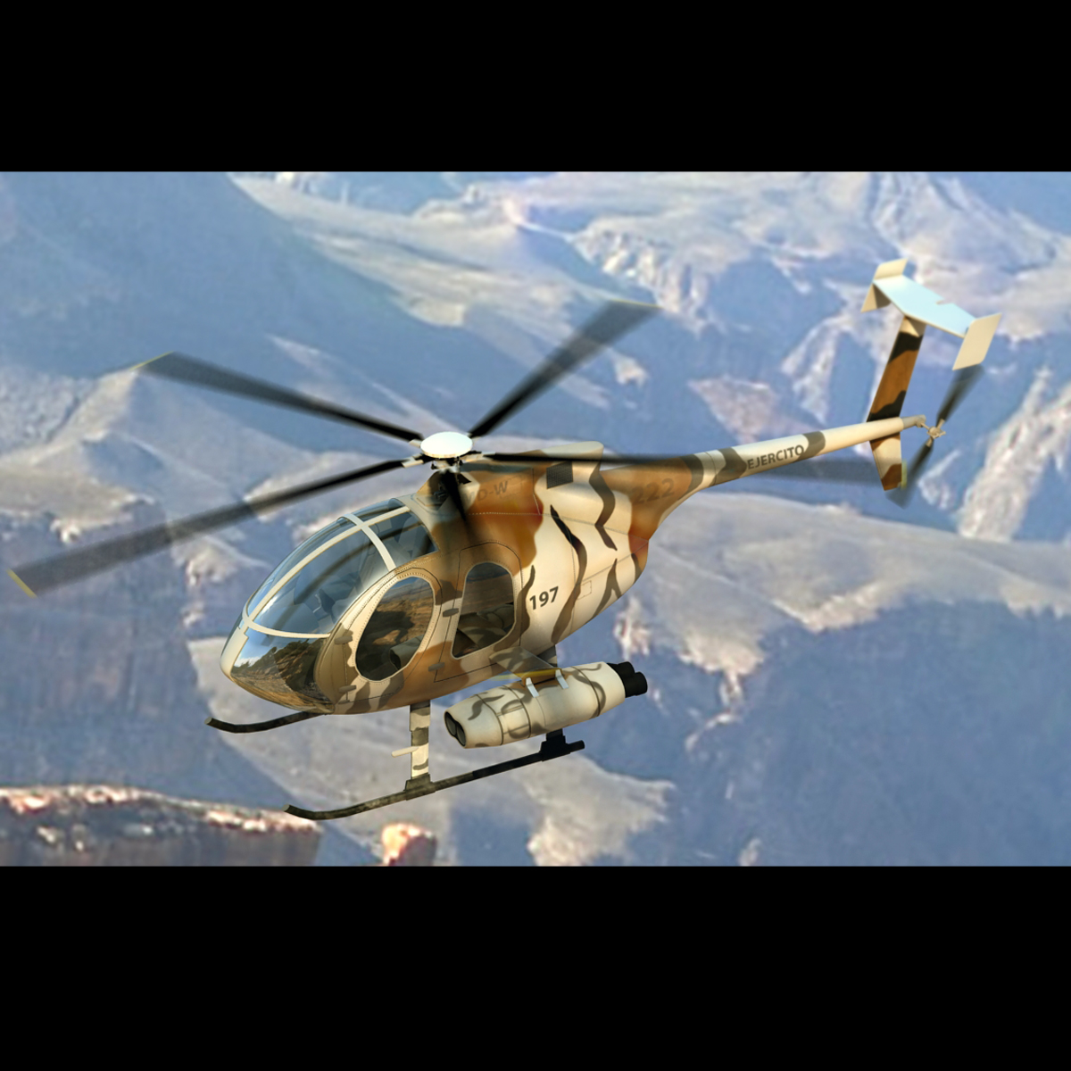 3ds max md 530 helicopter