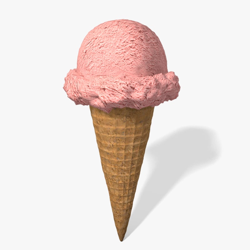 Ice Cream Cone 3d Model