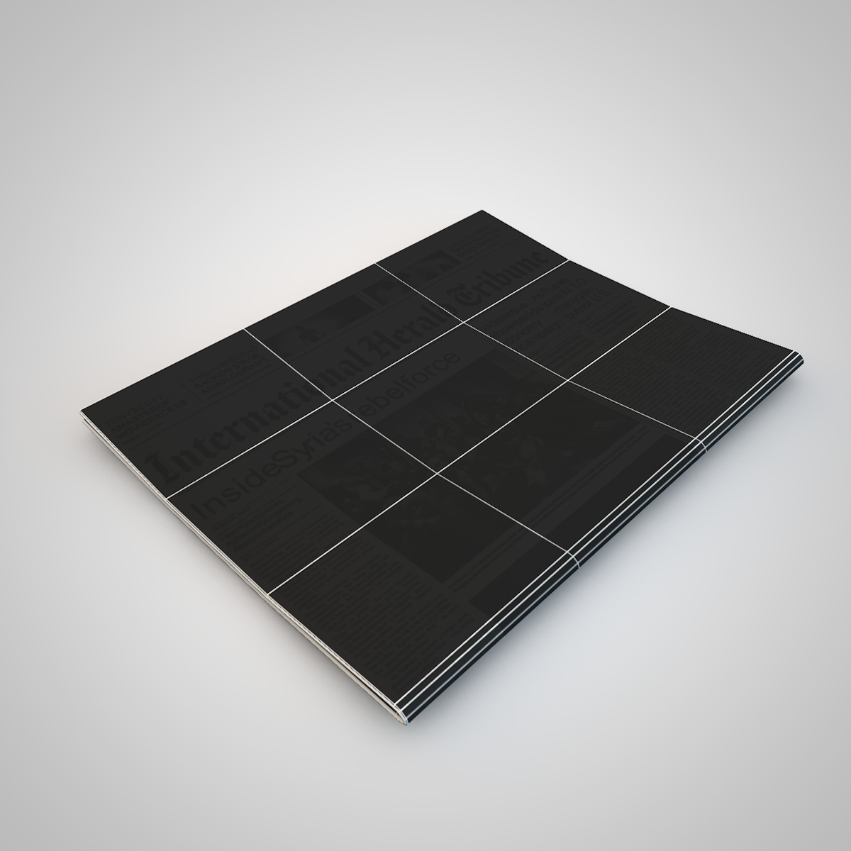 newspaper journal 3d model