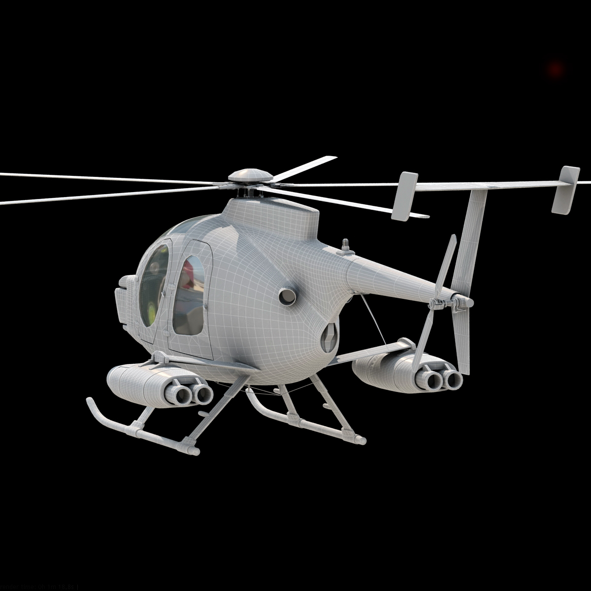 3ds max md 530 helicopter