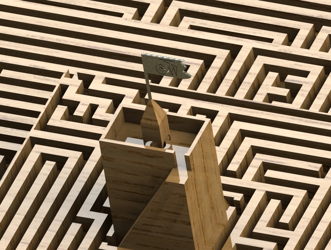 3dsmax pyramid labyrinth