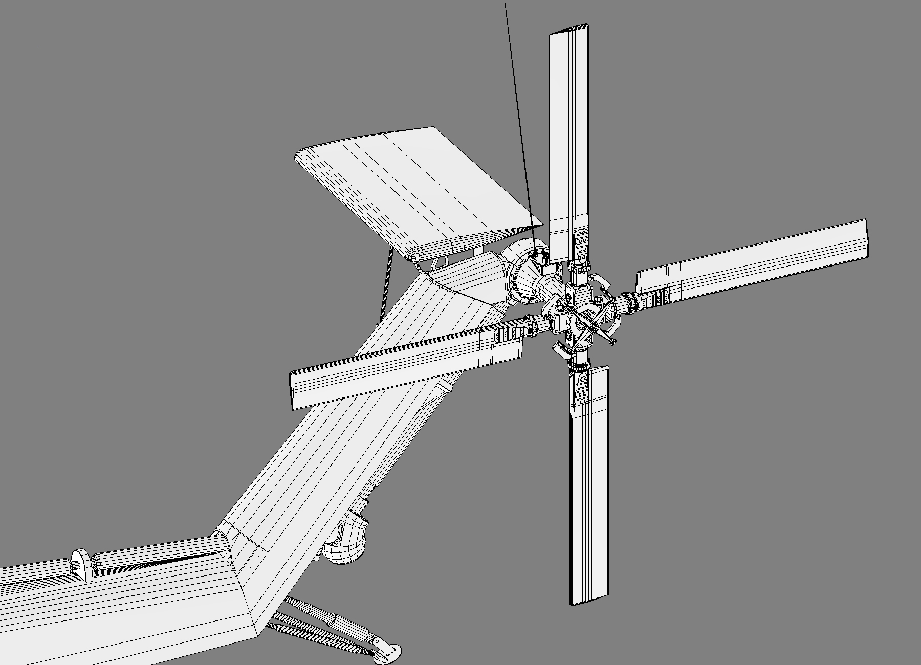 3d model sikorsky ch-54a skycrane helicopter