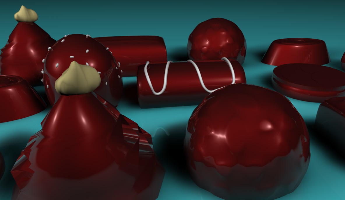 free chocolates choco 3d model