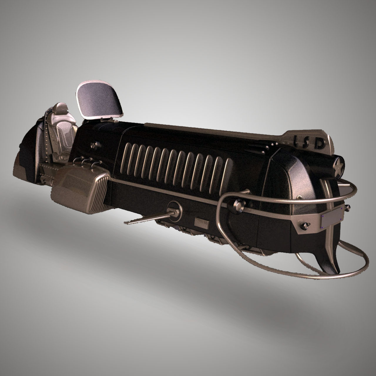 3d hover bike model