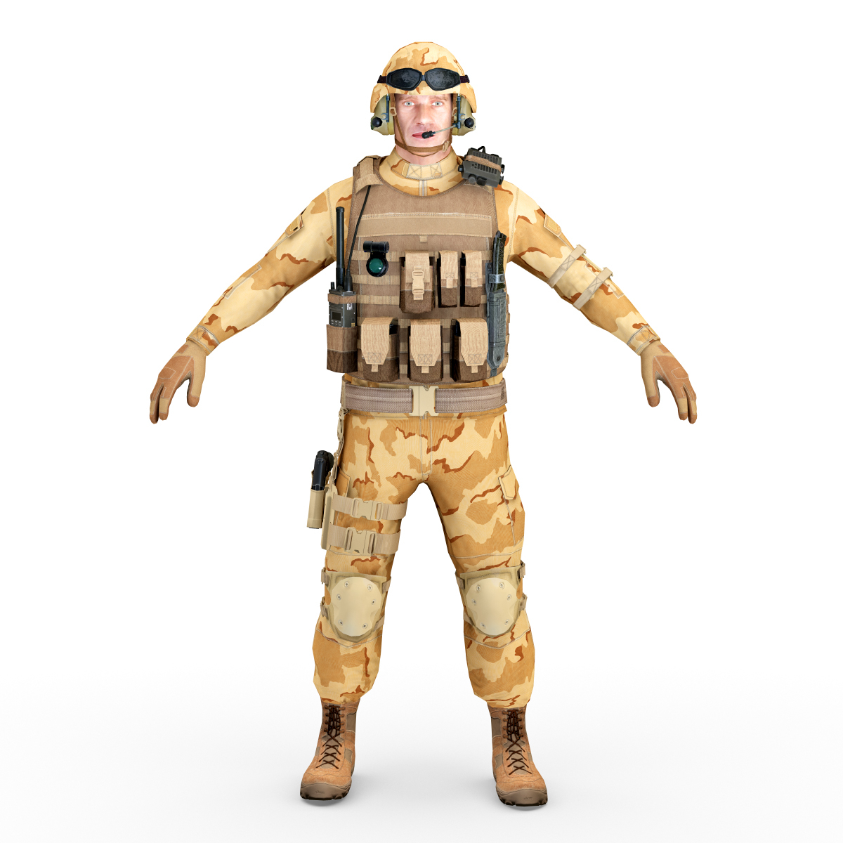 3d sas soldier static model