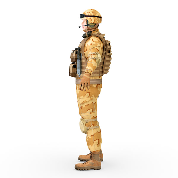 3d sas soldier static model