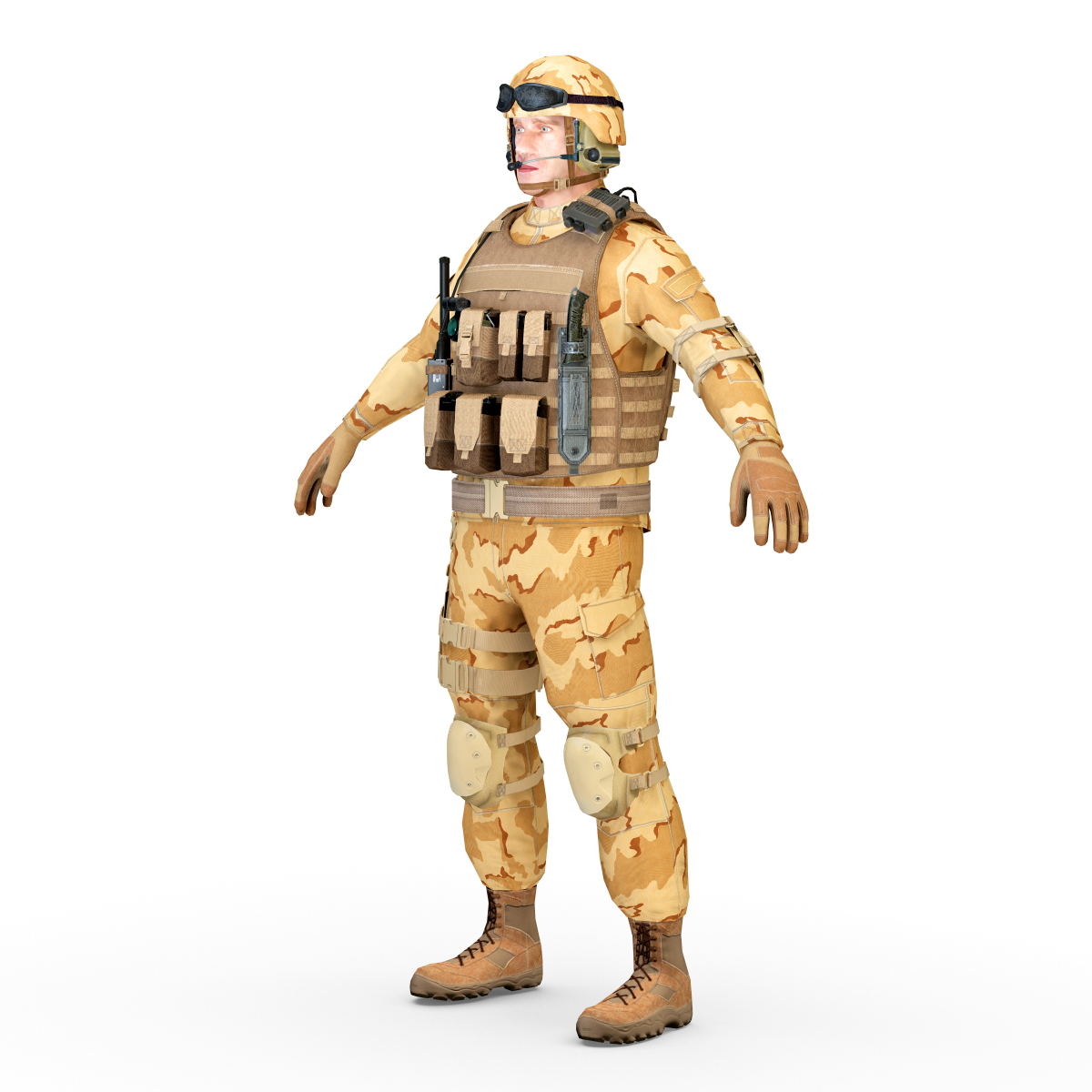 3d sas soldier static model