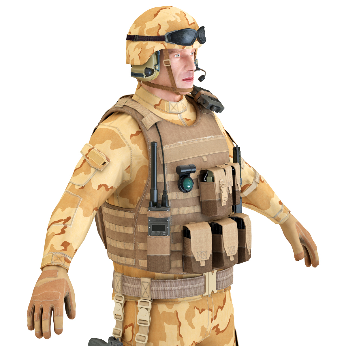 3d sas soldier static model