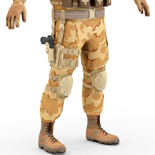3d sas soldier static model