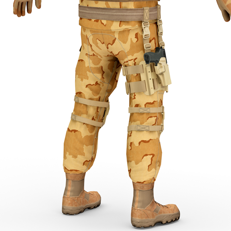 3d sas soldier static model