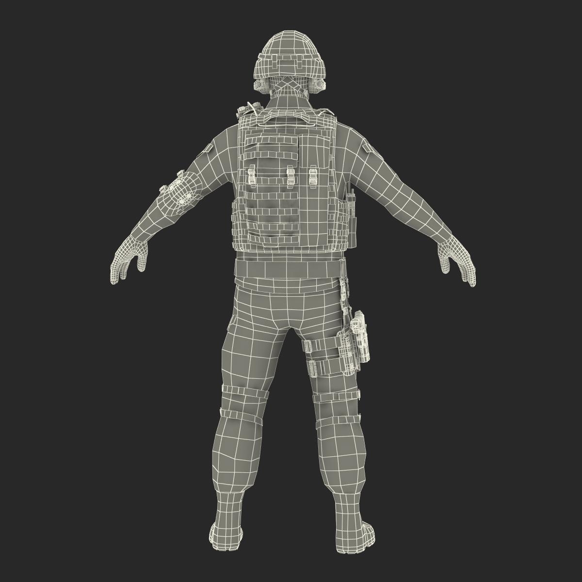 3d sas soldier static model